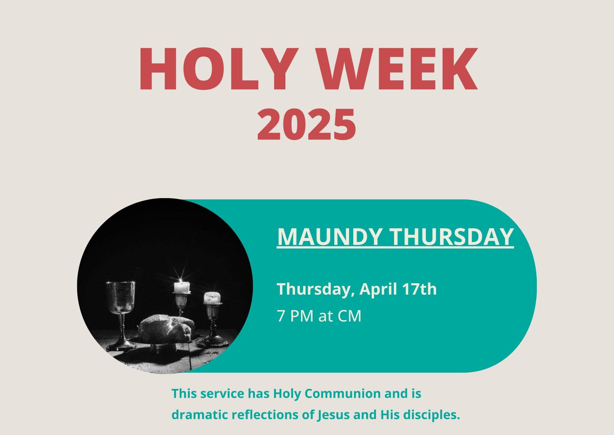 Holy Week and Easter 2025 – Christ Memorial Lutheran Church